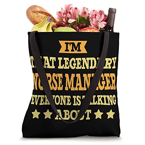 Nurse Manager Job Title Employee Funny Worker Nurse Manager Tote Bag