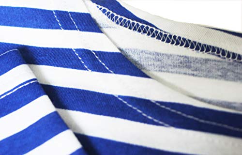 Svitanak Russian USSR Soviet Military Army T-Shirt Tank TOP Vest Blue White Sailor's Striped Vest (XL)