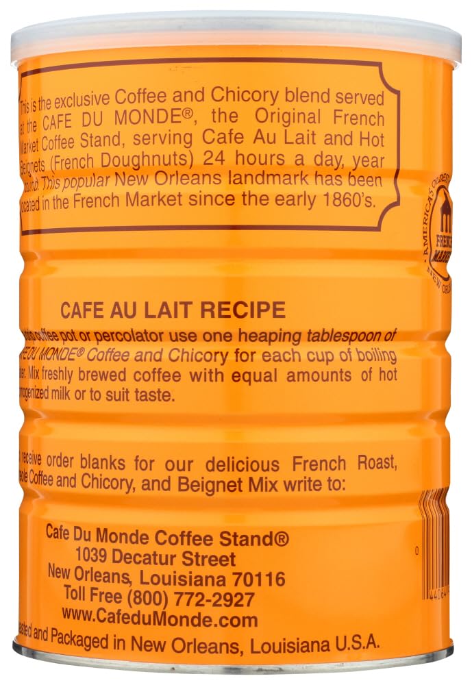 Half a Dozen Cans (6 Cans) of Coffee Du Monde - 15 oz. cans