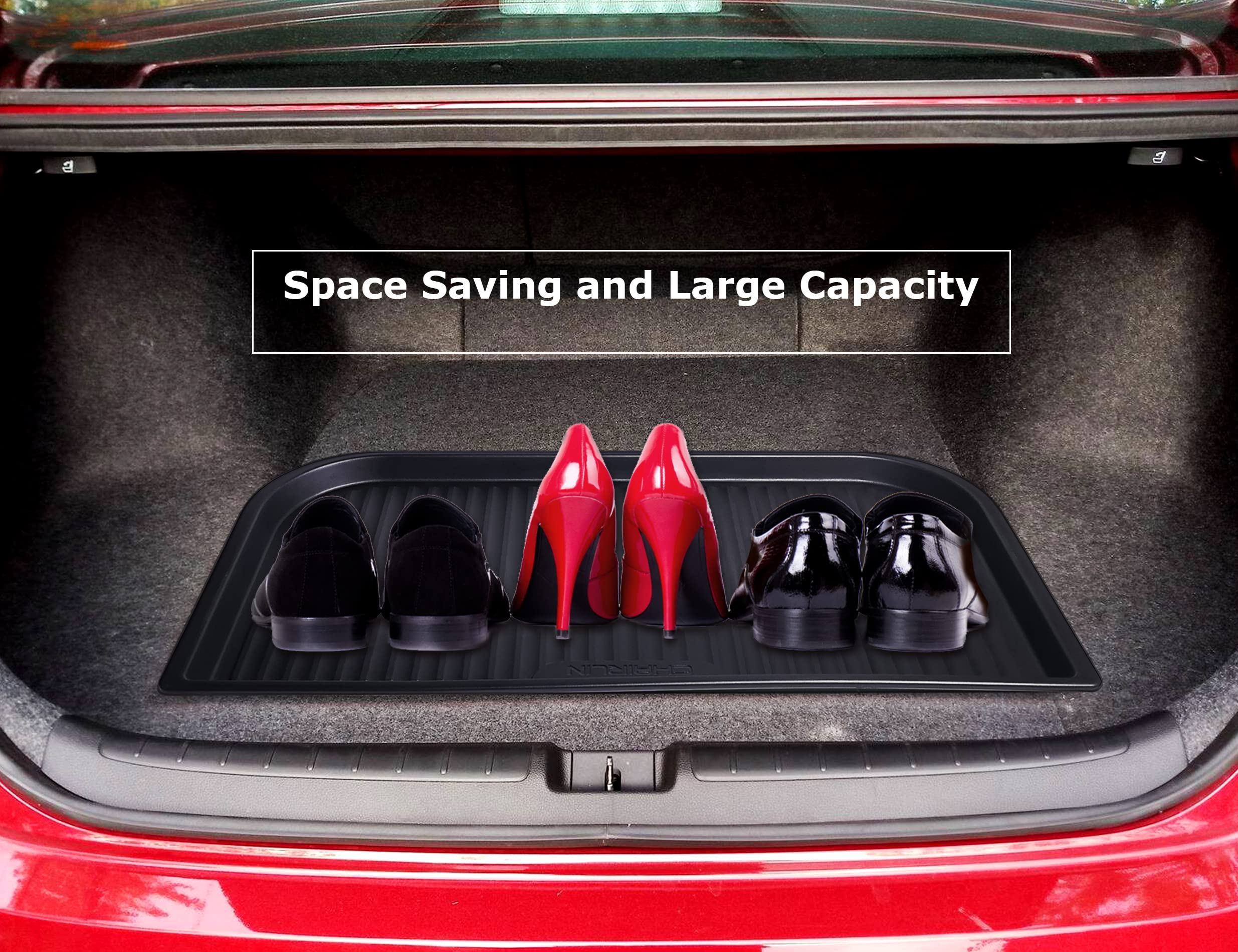CHAIRLIN Space-Saving Extra Water Resistant Large Shoe Tray, Easy Clean Indoor and Outdoor Use All Seasons, Boot Tray for Entryway, Corridor, Kitchen, Trunk, Mudroom (2)