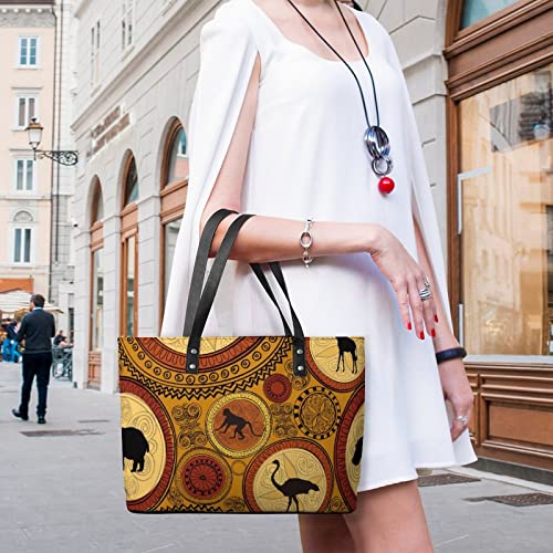 Womens Handbag Animals Leather Tote Bag Top Handle Satchel Bags For Lady