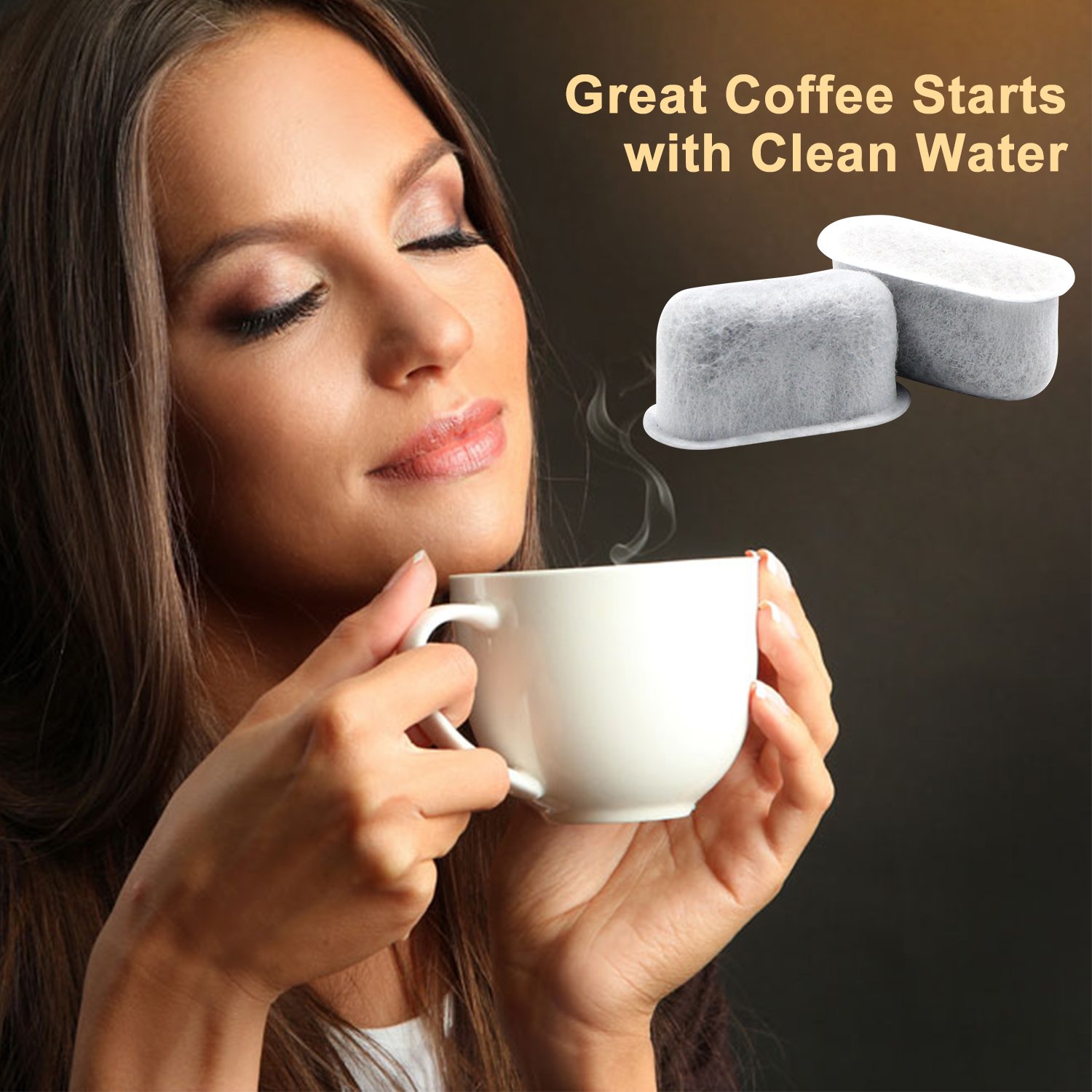 ADX 12-Replacement Charcoal Water Filters for Cuisinart Coffee Machines