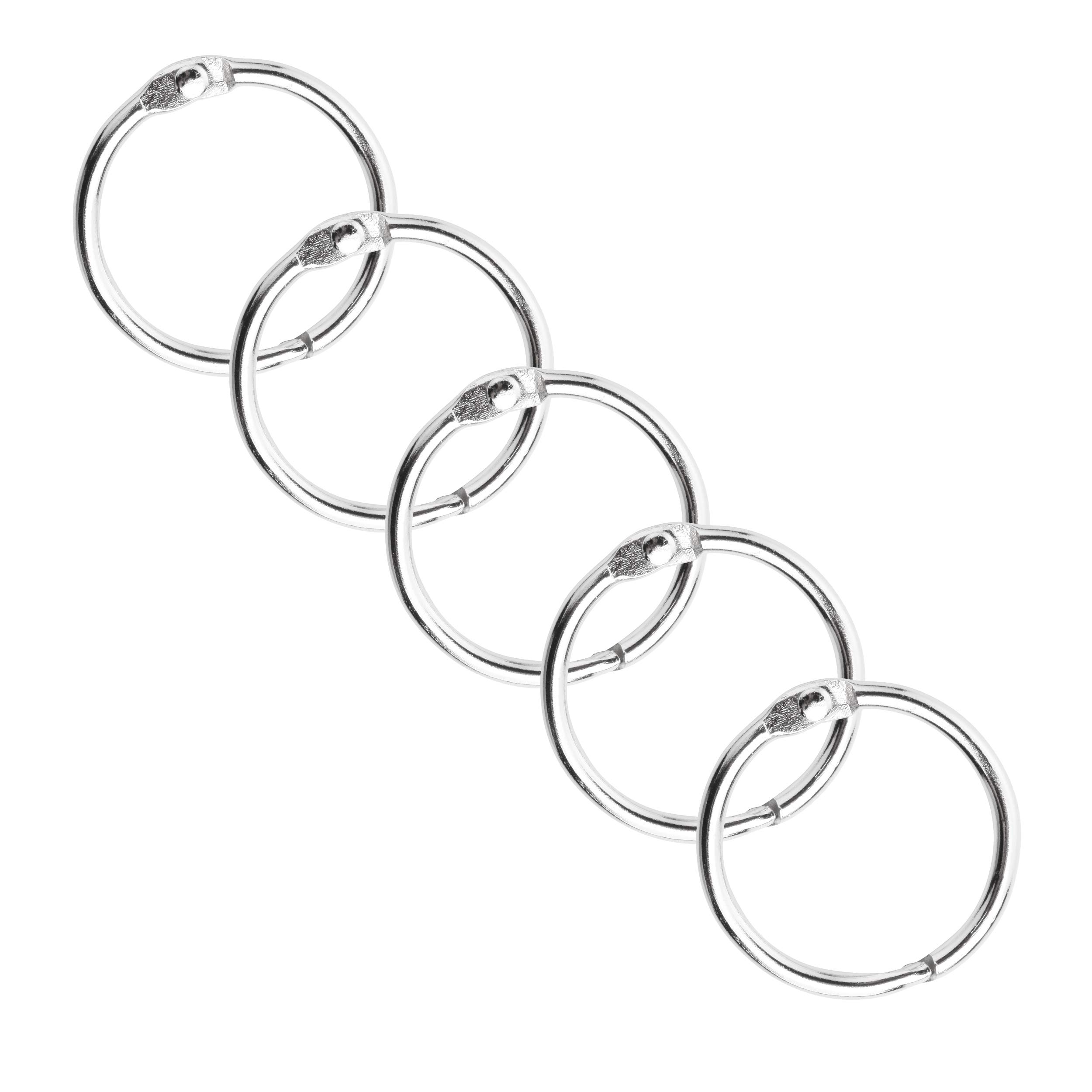 Mr. Pen- Loose Leaf Binder Ring, 40 Pack, Binder Rings 1 Inch, Binder Rings, Book Rings, Metal Rings for Index Cards, Rings for Flash Cards, Index Card Rings, Paper Rings, Small Binder Ring, Book Ring