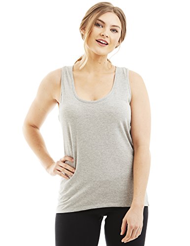 Caramel Cantina 3 Pack Cotton Racerback Tanktop (Large, Black/H.Grey/Mint)