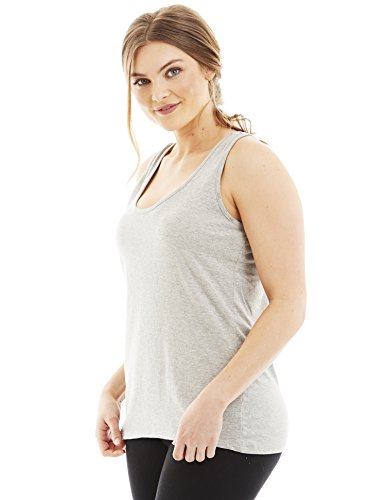 Caramel Cantina 3 Pack Cotton Racerback Tanktop (Large, Black/H.Grey/Mint)