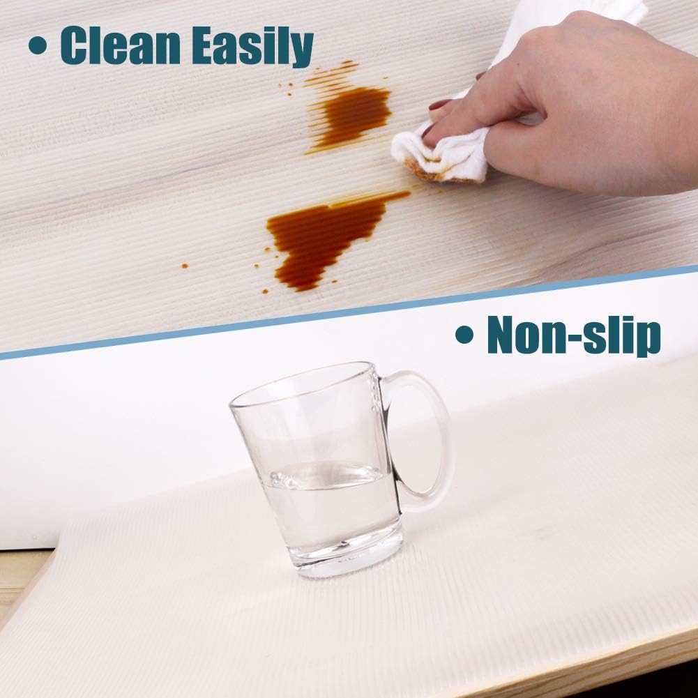 Shelf Liner, Non-Slip Cabinet Liner, Washable Oil-Proof for Kitchen Cabinet, Shelves, Refrigerator, Storage, Desks, 12 Inches x 20 FT, Non Adhesive Drawers Shelf Liner (12 Inches x 20 FT)…