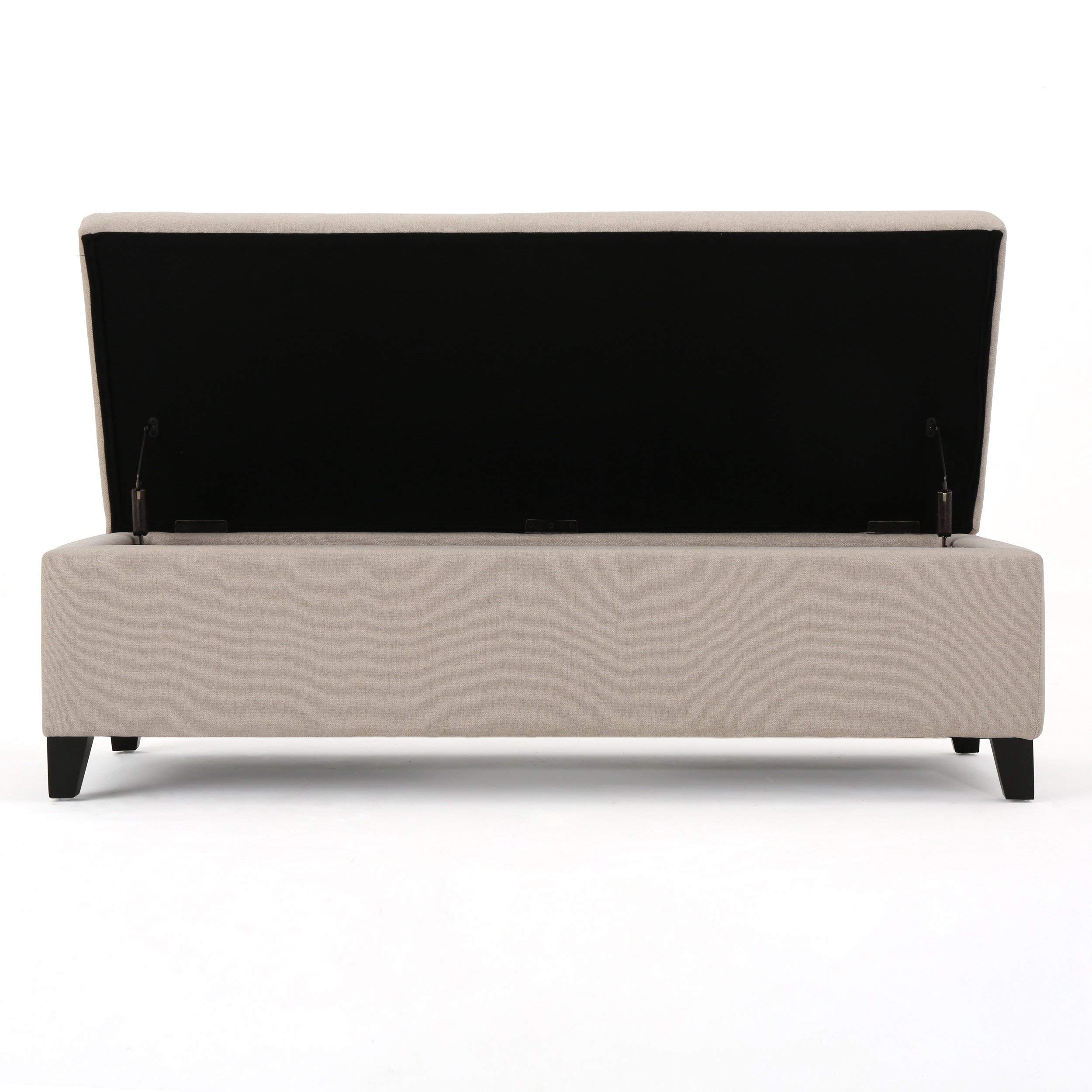 Christopher Knight Home York Fabric Storage Ottoman, Wheat Large