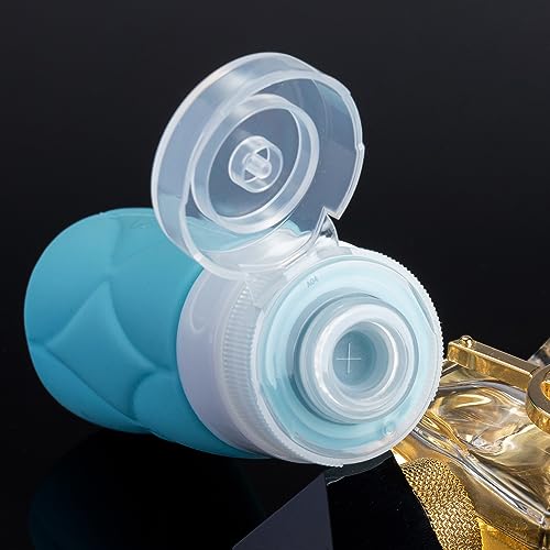 SUDDHO Travel Bottles for Toiletries, 2oz Travel Size Containers, Tsa Approved,Leak Proof Squeezable Silicone Travel Size Bottles for Shampoo Conditioner Lotion(5Pack)