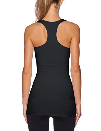 TAIPOVE Long Tank Tops for Women Cotton Layering Racerback Extra Long Camisole Activewear 3packs