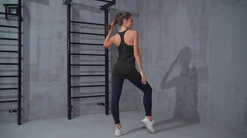 TAIPOVE Long Tank Tops for Women Cotton Layering Racerback Extra Long Camisole Activewear 3packs