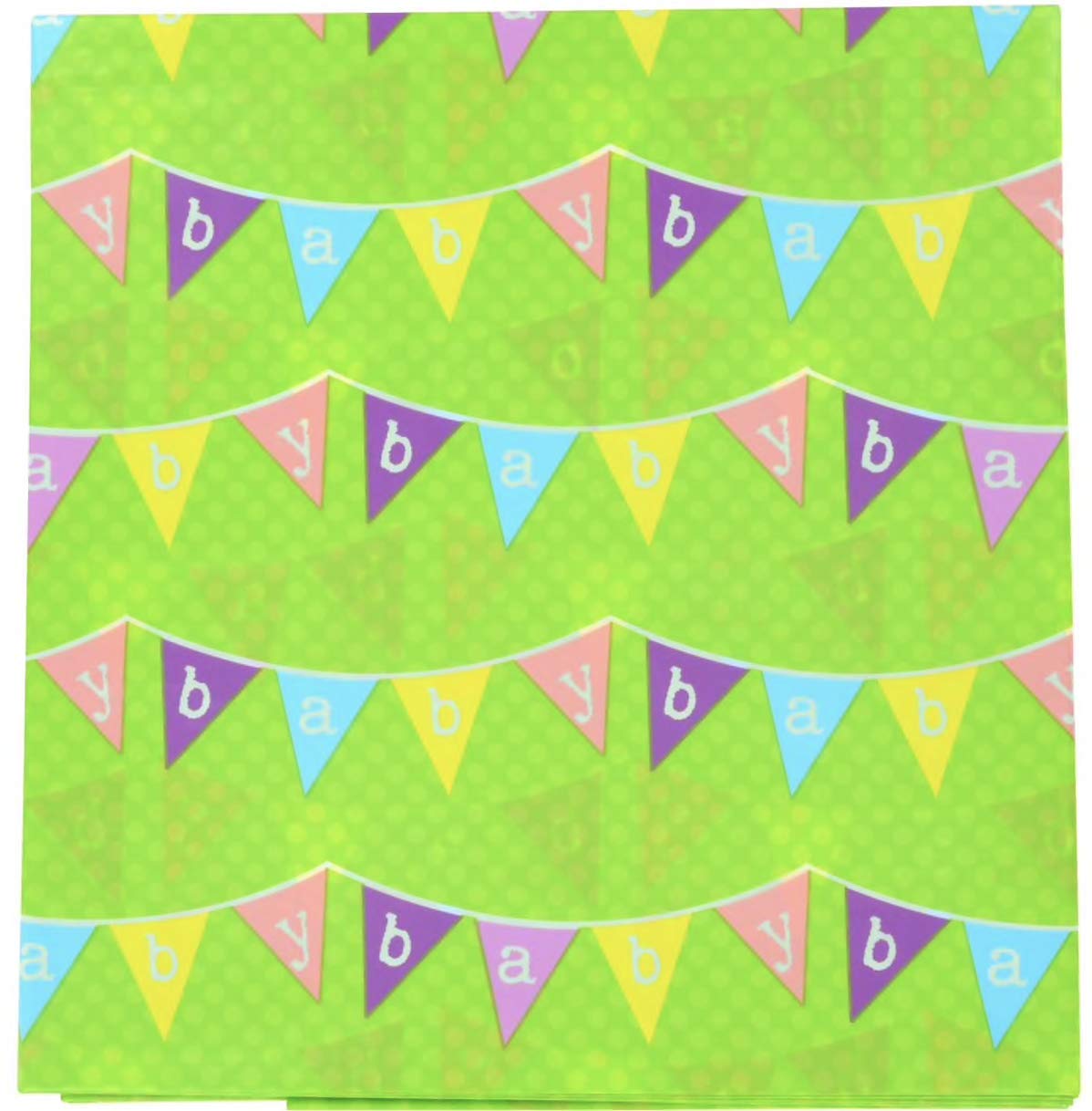 GIANT WRAP BAG: Baby Shower 36 x 44 inch Large present plastic sack. (Style Vary)