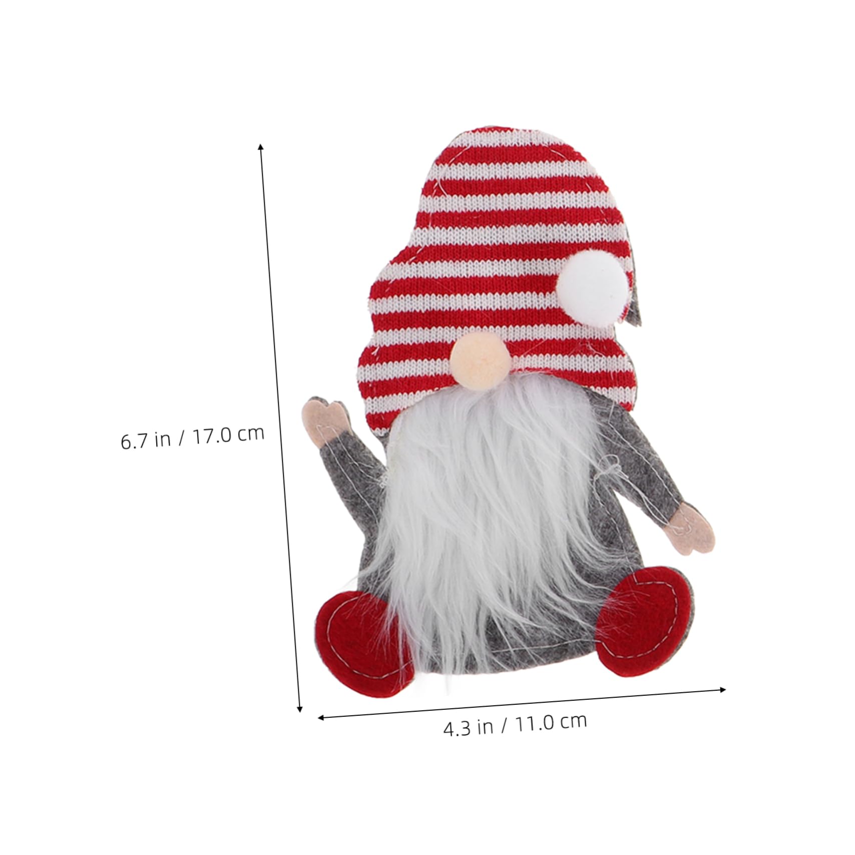 Hemoton Gnome Tableware Utensil Holders: Fabric Cutlery Pouch Cover Holiday Knives Forks Bag Decorative Dinner Table Centerpiece For Holiday Party Supplies 12pcs