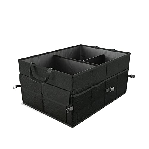 Car Trunk Organizer, Folding Car Trunk Organizer, Car Interior Accessories Trunk Storage Organizer with Adjustable Securing Straps, Collapsible Car Trunk Storage Organizer for SUV Auto Truck Van