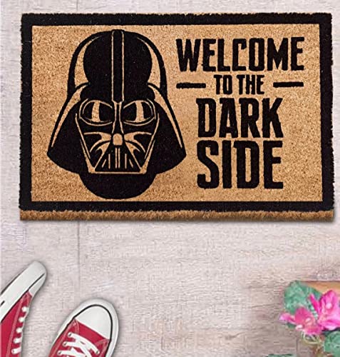 Atsbh Darth Vader Welcome Home Doormat, New Home Gifts, Welcome to The Dark Side, Door mat, Starwars Doormat Funny Doormat Welcome Mat Outdoor Mat. 16x24 inch