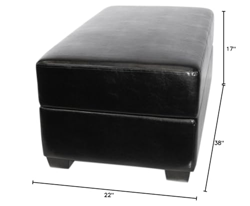 AK Rock Box Gaming and Storage Ottoman with Drum Lift (Black)