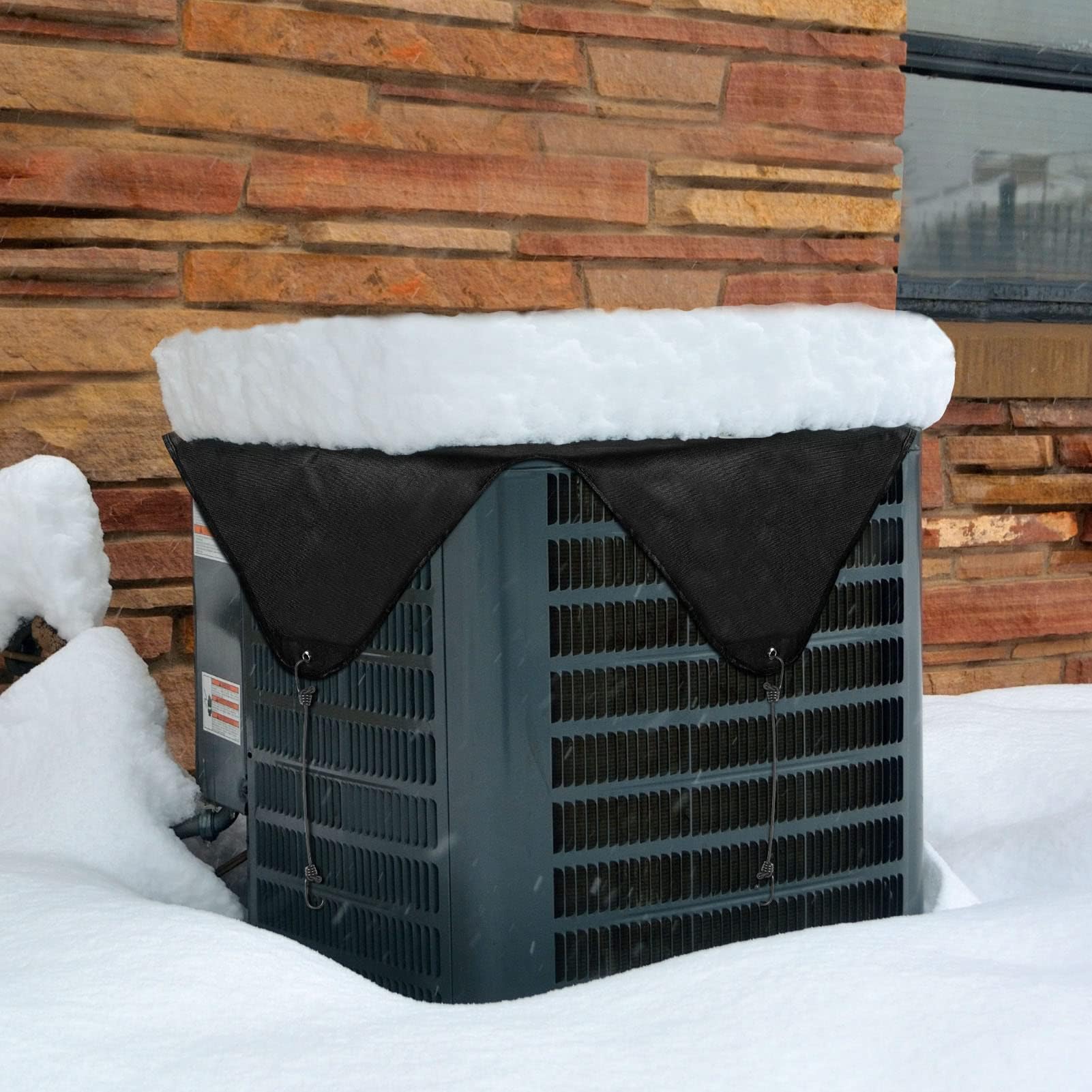 Svepndic Winter Air Conditioner Covers for Outside Units,32x32 Waterproof Central Cover,Sturdy Covers AC Defender Full Winter AC Unit Covers Outdoor,Condenser Heat Pump Cover