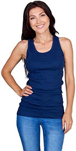 Emprella Womens Tank Tops, Basic Cotton Ribbed Racerback Tanktop (6 Pack) (Medium, Assortment 2)