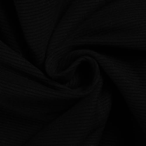 GEMBERA Womens Sleeveless Racerback High Neck Basic Ribbed Knit Fitted Tank Top Black S