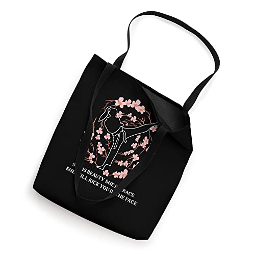 She Is Beauty She Is Grace She Will Kick You In The Face Tote Bag