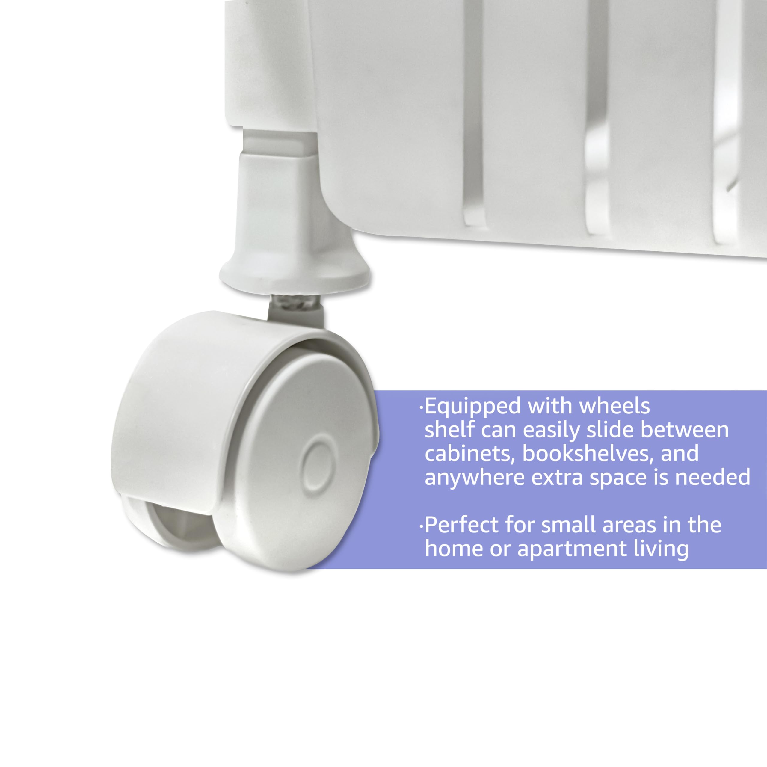 Trademark Innovations Laundry Shelves, 4 Tier, White