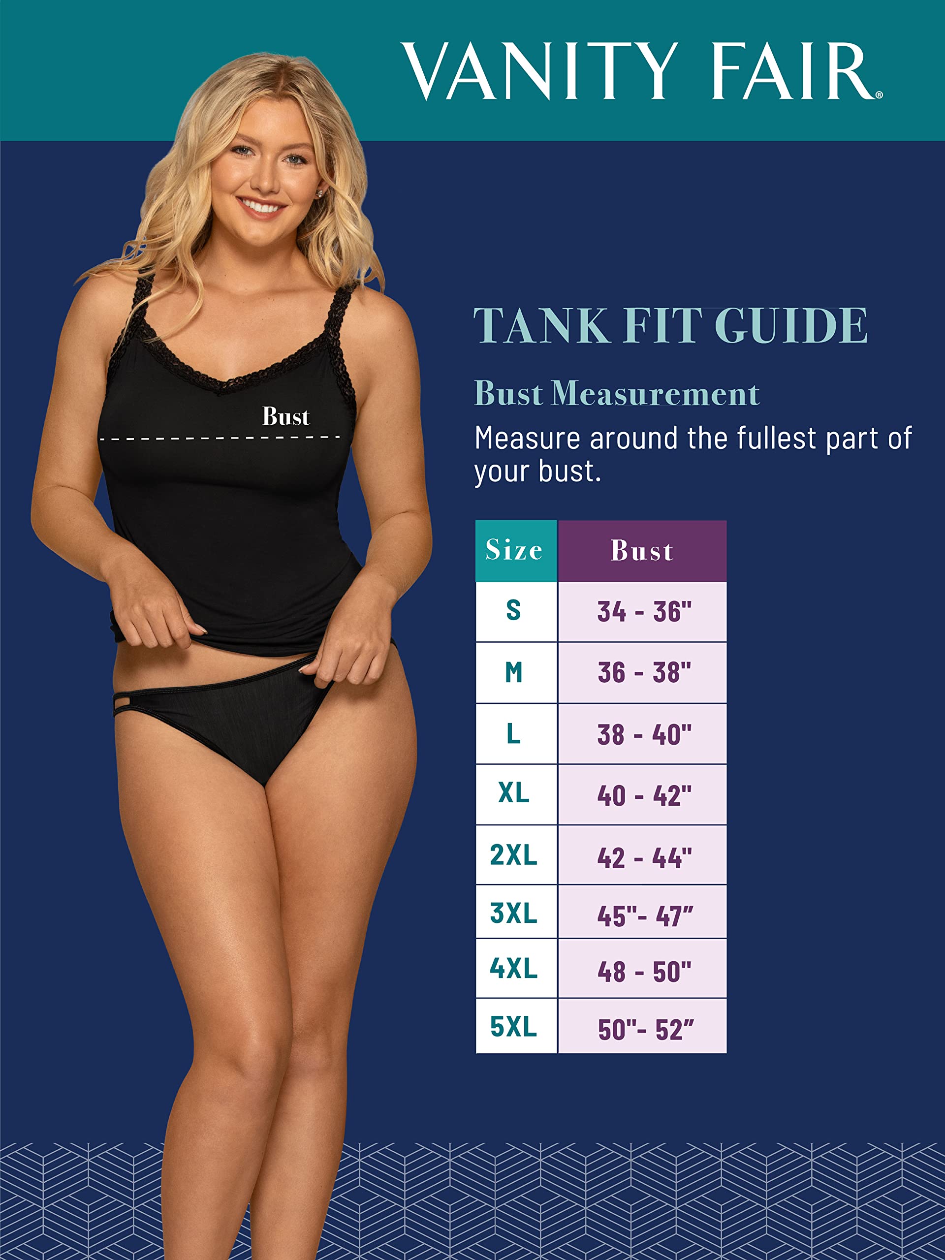Vanity Fair womens Tops for Layering (Camisole & Tank Tops) Camisole, Cami - Seamless Neutral, Large US