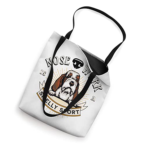 Nose Work is a Smelly Dog Sport PBGV Pet Owner Dog Gift Tote Bag