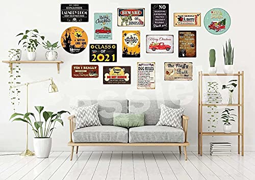 Boy Cave No Girls Allowed Except Mom Tin Retro Look Decoration Poster Sign for Home Kitchen Bathroom Bedroom Garden Garage Inspirational Quotes Wall Decor 8 x 12 Inch