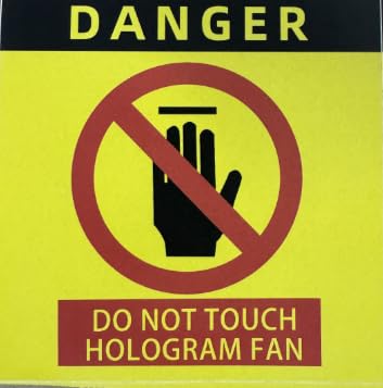 3D Hologram Fan Projector Display with APP, Trade Show Display 616PCS LED Beads, Four-Axis and High Transmission Speed, 3D Holographic Fan Uploaded by iOS and Android 27.5 inch
