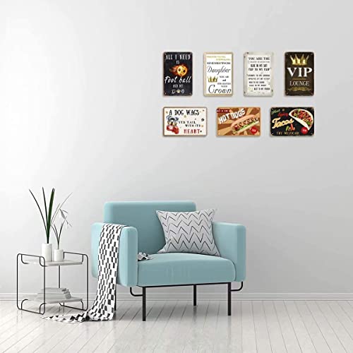 Boy Cave No Girls Allowed Except Mom Tin Retro Look Decoration Poster Sign for Home Kitchen Bathroom Bedroom Garden Garage Inspirational Quotes Wall Decor 8 x 12 Inch