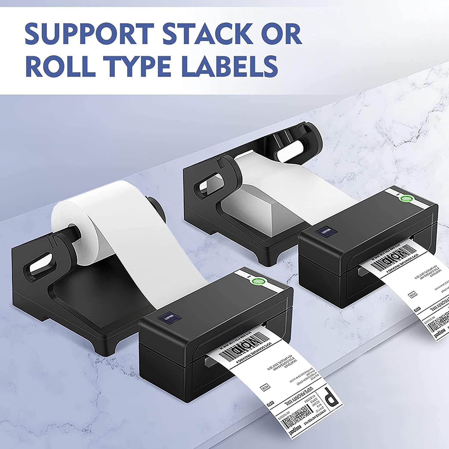 LUFIER 4x6 Label Printer - Commercial Grade Thermal Label Printer for Shipping Packages, Thermal Printer for Shipping Labels Printer Work with USPS UPS FedEx Shopify Ebay Amazon Support Windows & Mac