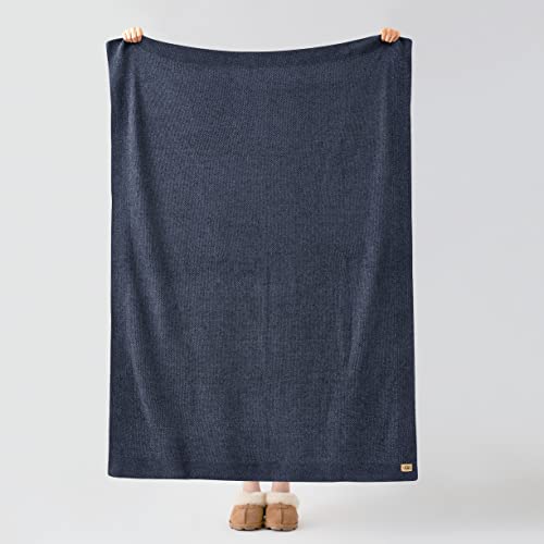 UGG Amata Couch Throw – Decorative Chenille Knit Accent Blanket – Sofa Throw – Cozy Home Décor – Soft, Luxurious Throw Blanket with Border for Sofa or Bed - 50” x 70” - Imperial