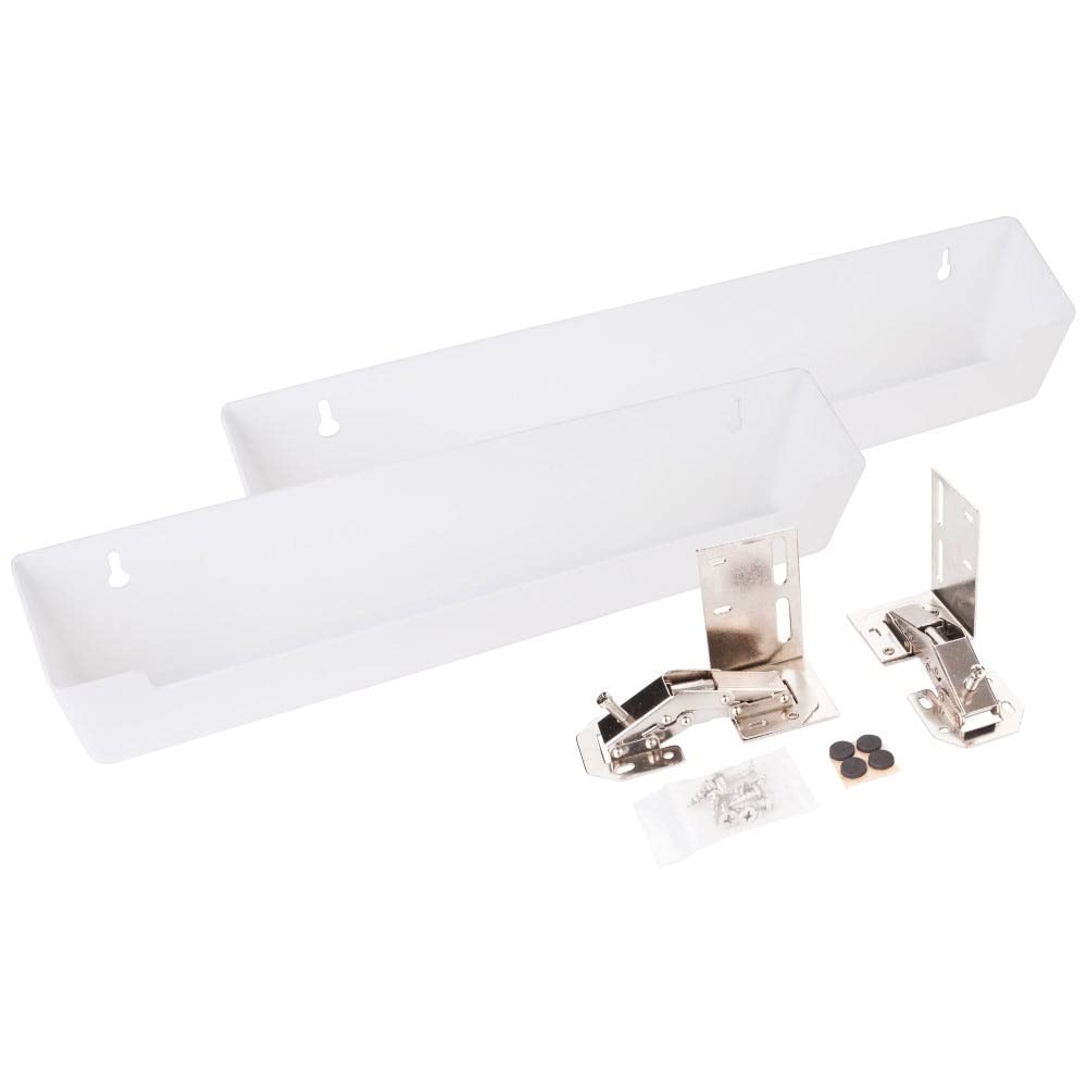 Hardware Resources TO14-R Wide Sink Tipout Tray Pack, White