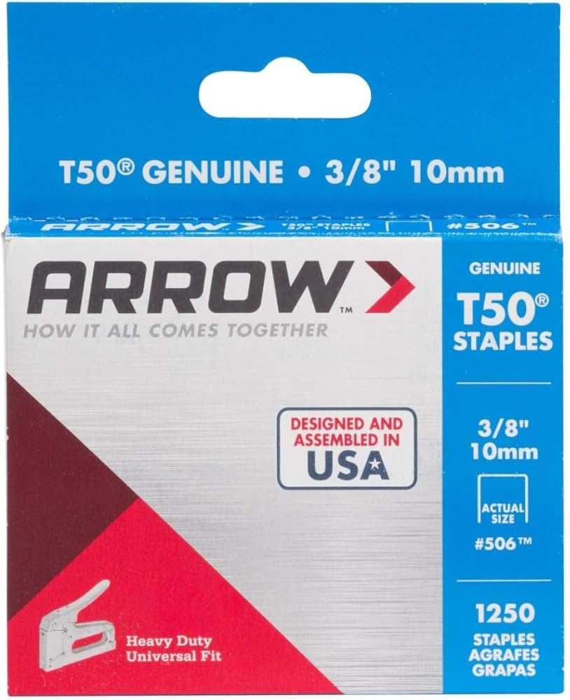 Arrow Fastener 50624SPTP 3/8" T50 Staples