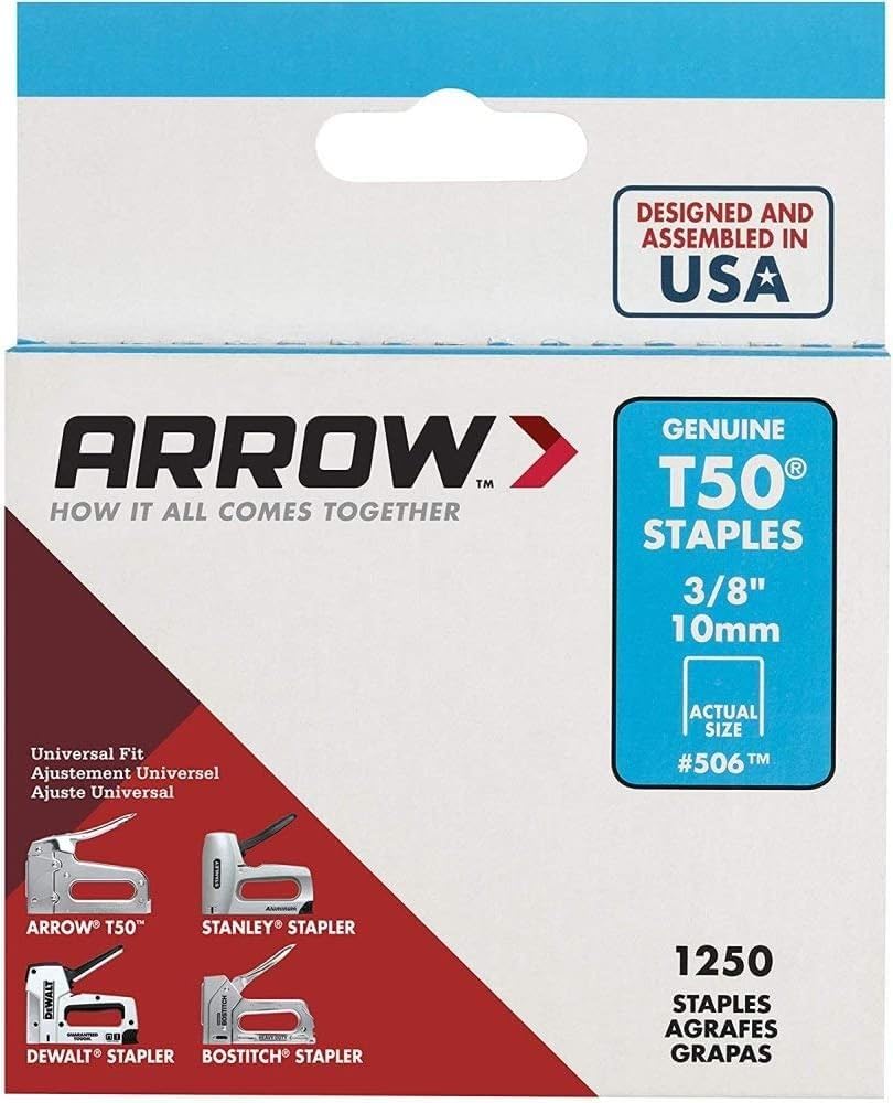 Arrow Fastener 50624SPTP 3/8" T50 Staples