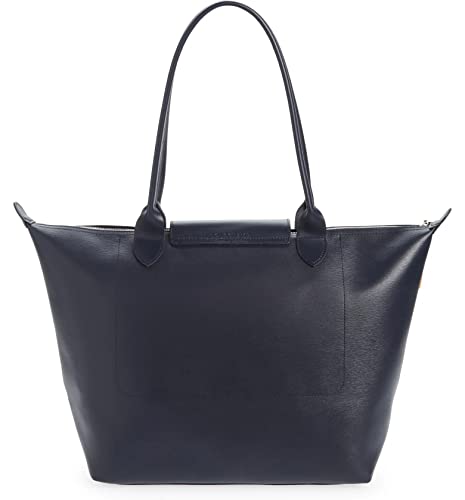 Longchamp Le Pliage City Coated Canvas Large Shoulder Tote, Navy