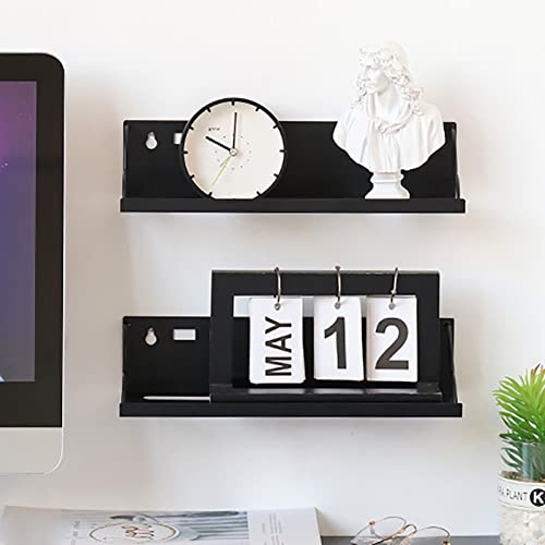 Above Sink Shelf Decoration Rack Simple Style Wall Hanging Decoration Metal Bracket Wooden Base Natural Stability Beautiful and Generous (Gold, One Size)