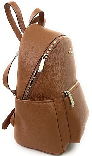 Kate Spade New York Liela Pebbled Leather Medium Dome Backpack (Warm Gingerbread)