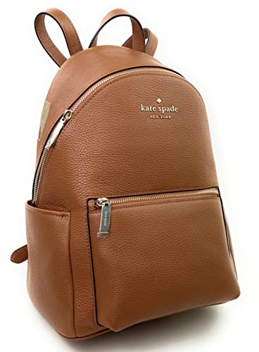 Kate Spade New York Liela Pebbled Leather Medium Dome Backpack (Warm Gingerbread)