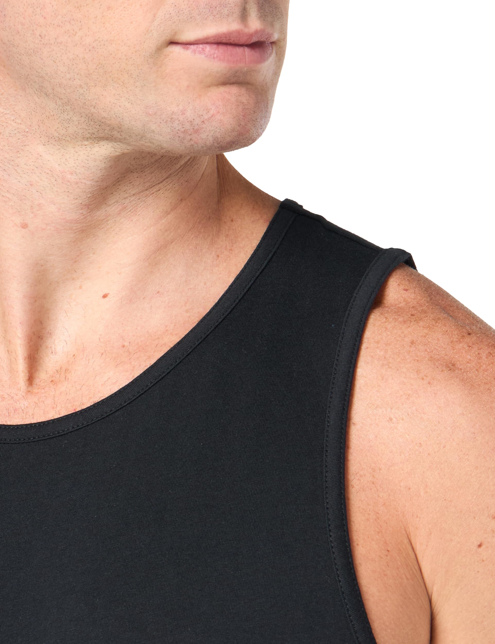 Amazon Essentials Men's Tank Top, Regular-Fit Undershirt, Black, XX-Large