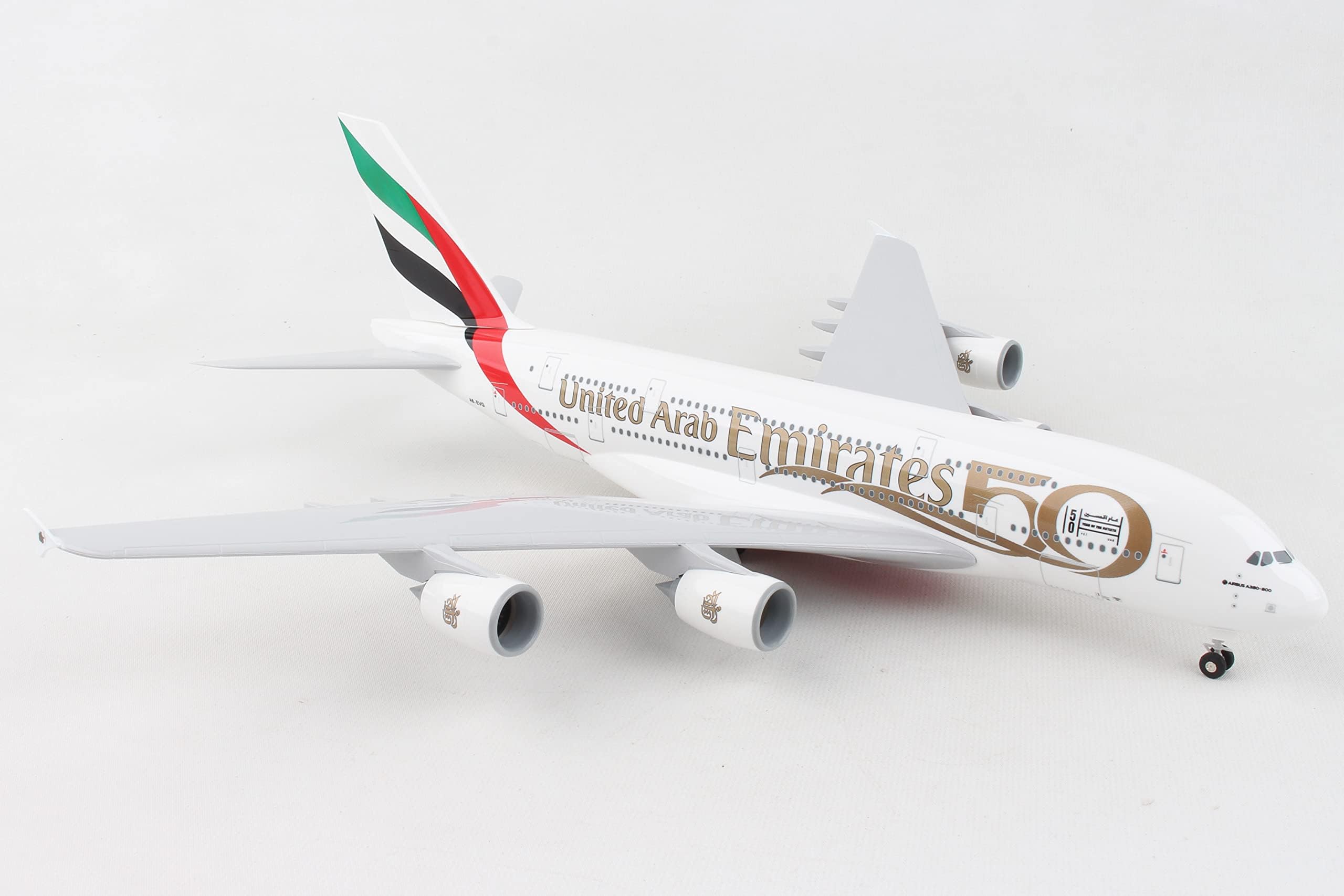 Daron SkyMarks Emirates A380 1/200 w/Gear 50th Anniversary SKR1034