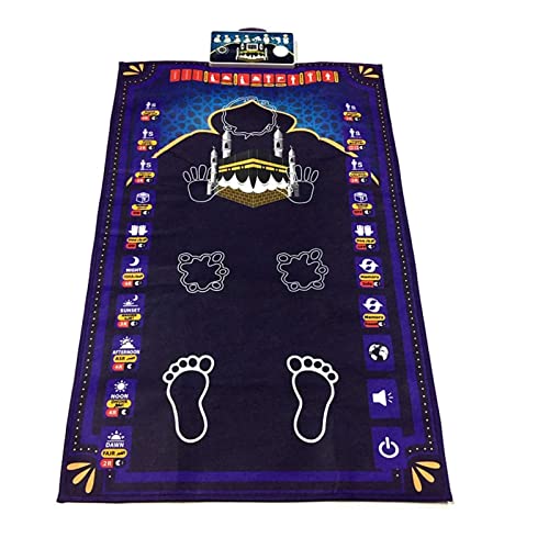jiaohaowei Interactive Smart Prayer Mats for Kids Muslim Soft Islamic Cartoon Prayer Mat Muslim Prayer Mat Salah Best Ramadan Gift for Boys Girls