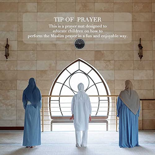 jiaohaowei Interactive Smart Prayer Mats for Kids Muslim Soft Islamic Cartoon Prayer Mat Muslim Prayer Mat Salah Best Ramadan Gift for Boys Girls