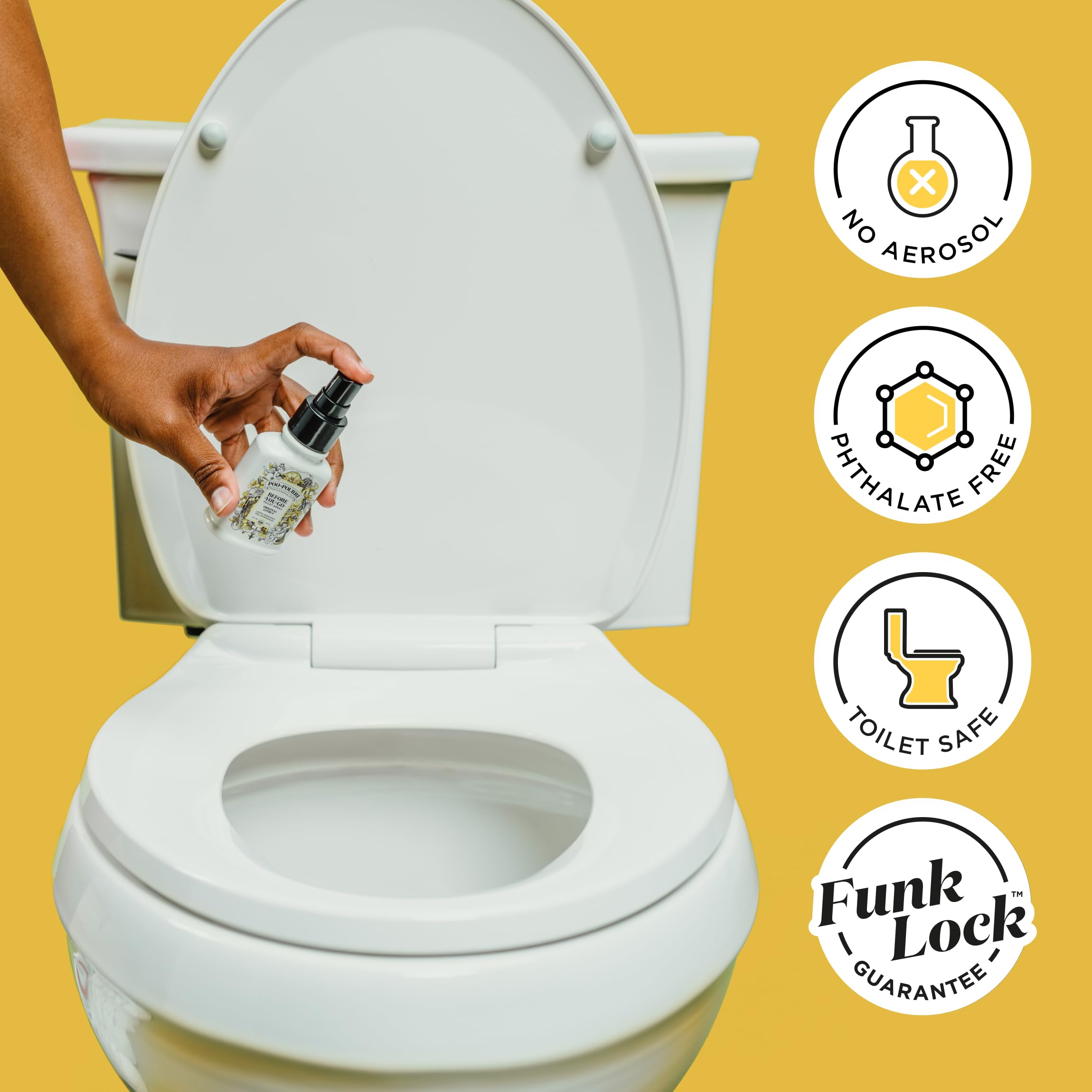 Poo-Pourri Before-You- go Toilet Spray, 4 Fl Oz (Pack of 1), Original Citrus