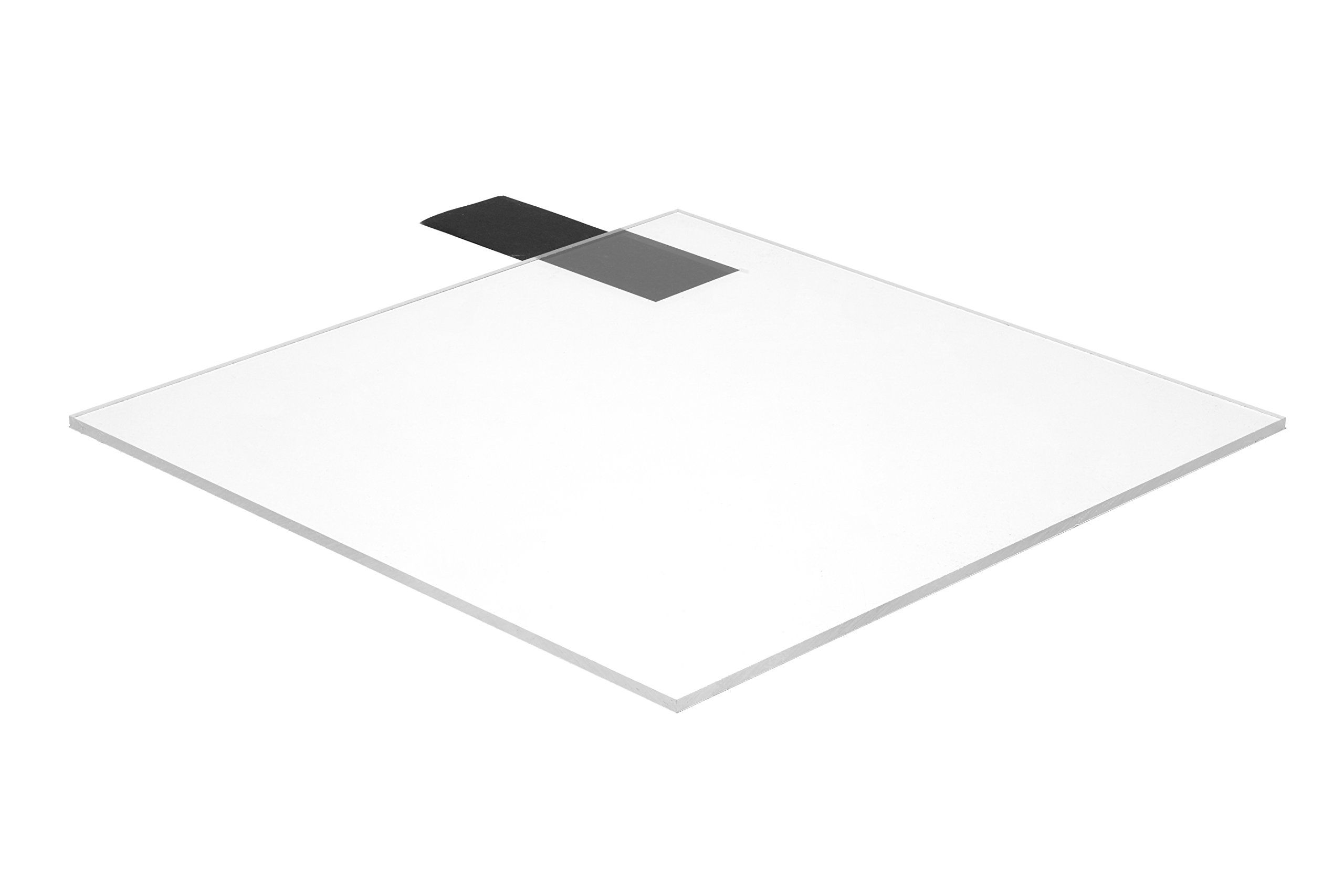 Falken Design Corporation PC-CL1-8/1212 Plastic Acrylic Plexiglas Lucite Polycarbonate Lexan Clear Sheet, 12" x 12", 1/8" Thick