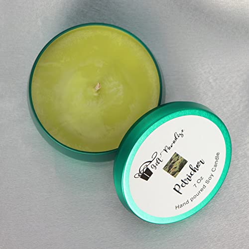 Petrichor Candle | Soy Wax, 7 oz, Hand Poured, Spring, Summer, Easter, Smell of Rain & Dirt, Forest, Scented Candle
