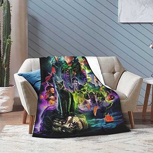 Throw Blanket Halloween Blanket Sofa Blankets Flannel Blankets Air Conditioning Blanket Fans Gifts 50"X40"