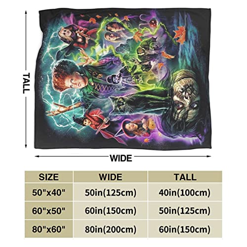 Throw Blanket Halloween Blanket Sofa Blankets Flannel Blankets Air Conditioning Blanket Fans Gifts 50"X40"