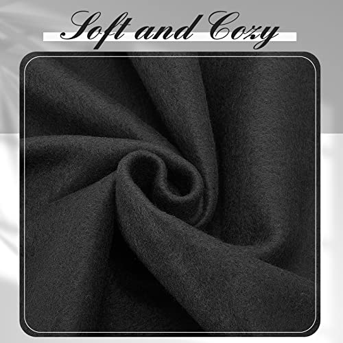 48 Pcs 50 x 60 Inch Fleece Blanket Bulk Black Throw Blankets Solid Polyester Microfiber Blankets Soft Cozy Pet Friendly Blanket for Wedding Favors Home Bed Sofa Office Travel Camping Outdoor Homeless