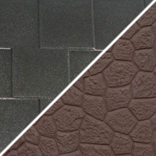 TankTop Covers Decorative Wishing Well Septic, Well, Lawn and Garden Enclosure Cover with 5-Inch Deep Planter with Brown Base - Dark Granite Roof