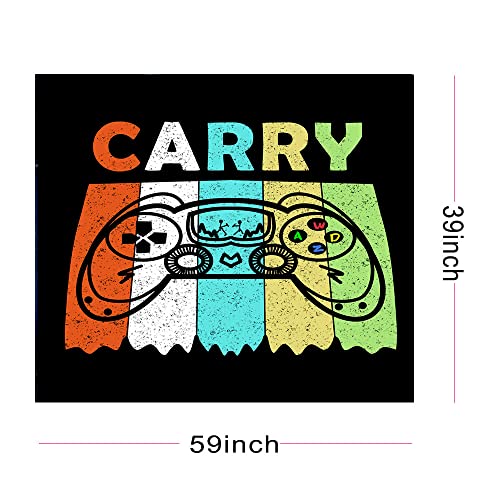 Large 39''x59'' Gaming Rug Controller Area Carpets for Kids Game Home Rug Living Play Home Decor Non-Slip Comfy Floor Mat